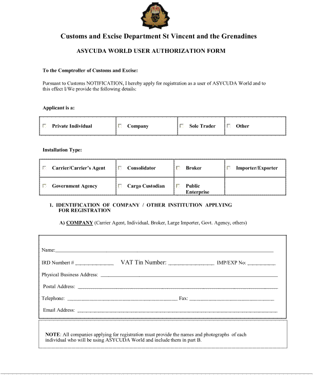 ASYCUDAWorld St. Vincent & the Grenadines